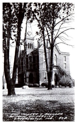 East College Green Castle Indiana Black and White RPPC Postcard | eBay
