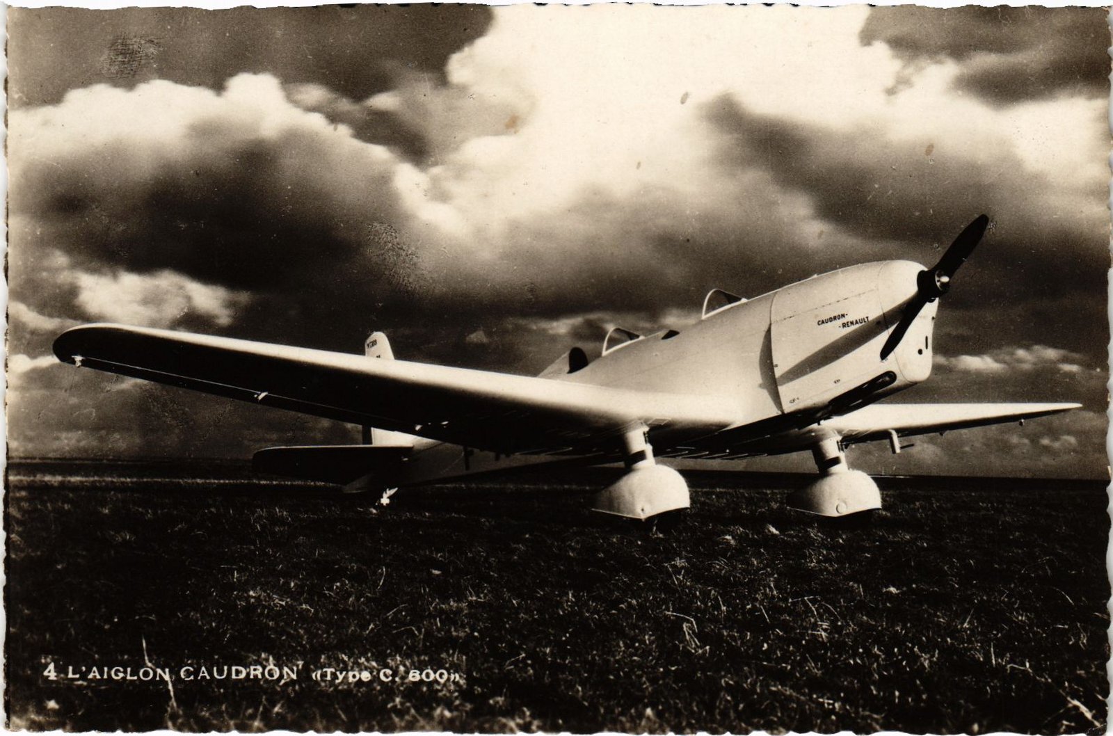 PC AVIATION AIRCARFT L'AIGLON CAUDRON TYPE C. 600 REAL PHOTO (a41910 ...