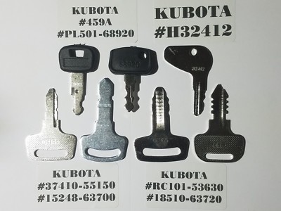 (7) Kubota Key Set, Kubota Heavy Equipment, Tractor Ignition Key Set | eBay