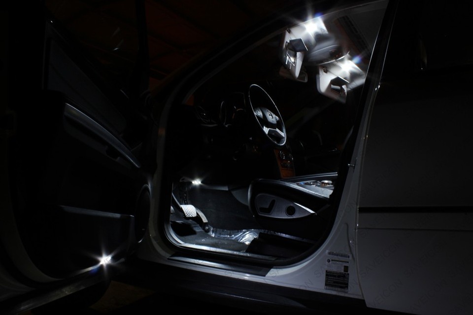 9 x White LED Interior Light Package For 2002 - 2010 Lexus SC430 + PRY ...