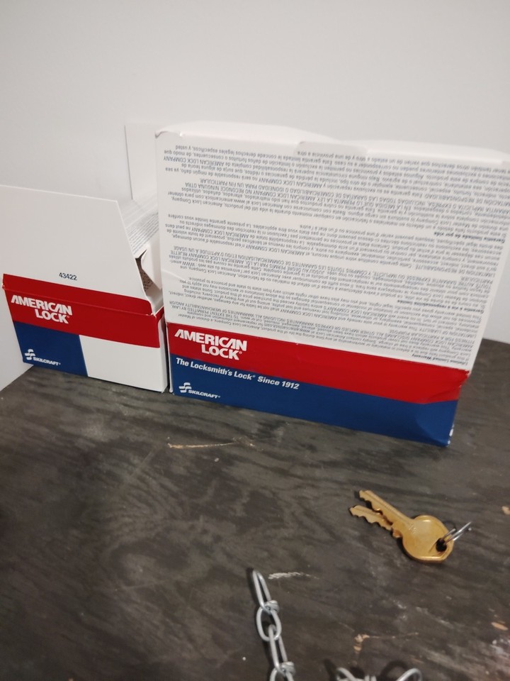 NIB American Lock Hardened Steel Padlock Military Use A5200GLWN | eBay