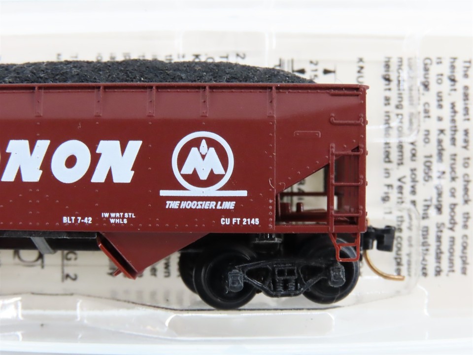 N Kadee Micro-Trains MTL 55200 MON Monon "The Hoosier Line" 2-Bay ...