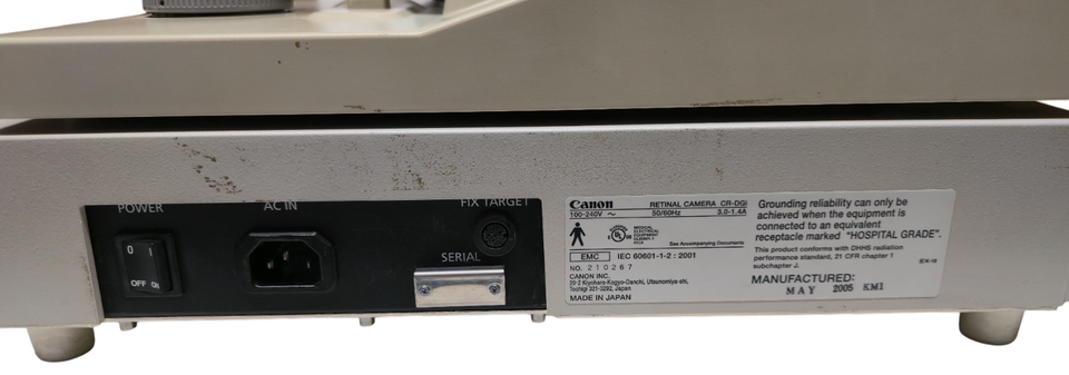 Canon CR-DGi Non-Mydriatic Retina Camera W/ DS126151 Digital SLR Camera ...