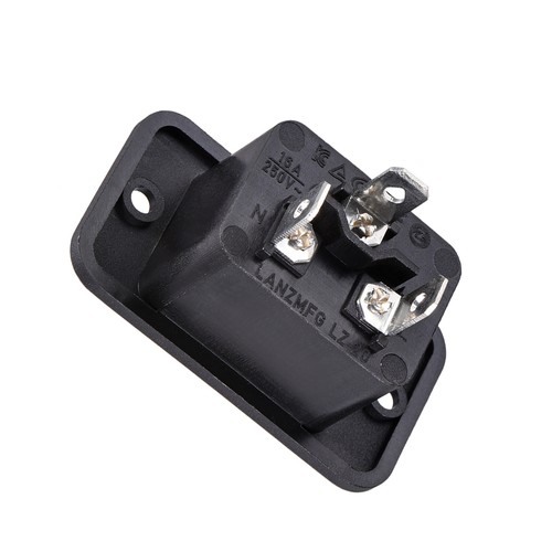 AC 250V 16A IEC C20 Connector Socket C20 Panel Mount Black, 3 Pins | eBay