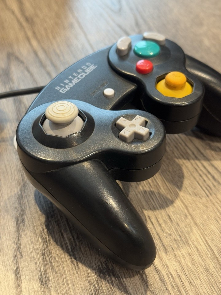 Nintendo Gamecube Controller Black DOL-003 Tested Retro Gaming Game OEM ...