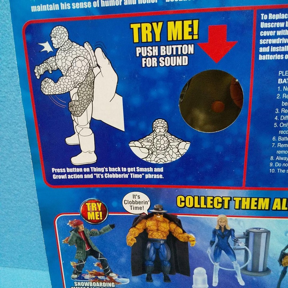 Toy Biz Fantastic Four Thing Action Figure 2005 Trench Coat New | eBay