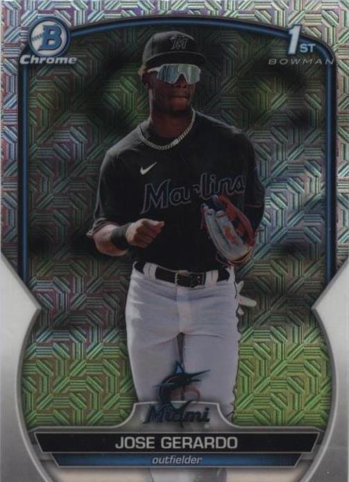 2023 Bowman Chrome - Prospects Jose Gerardo #BCP-195 Mojo Refractor (RC ...