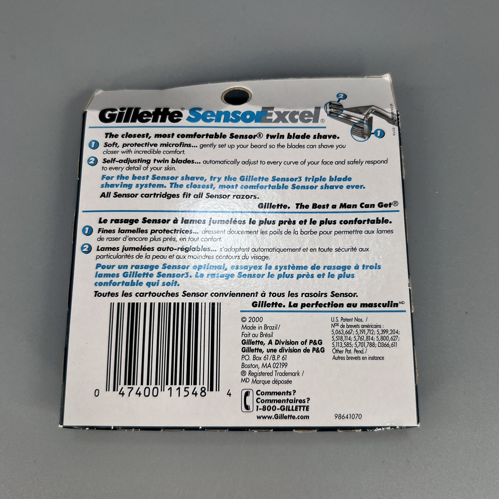 Gillette Sensor Excel Shaving Cartridges - Pack of 10 47400115484 | eBay