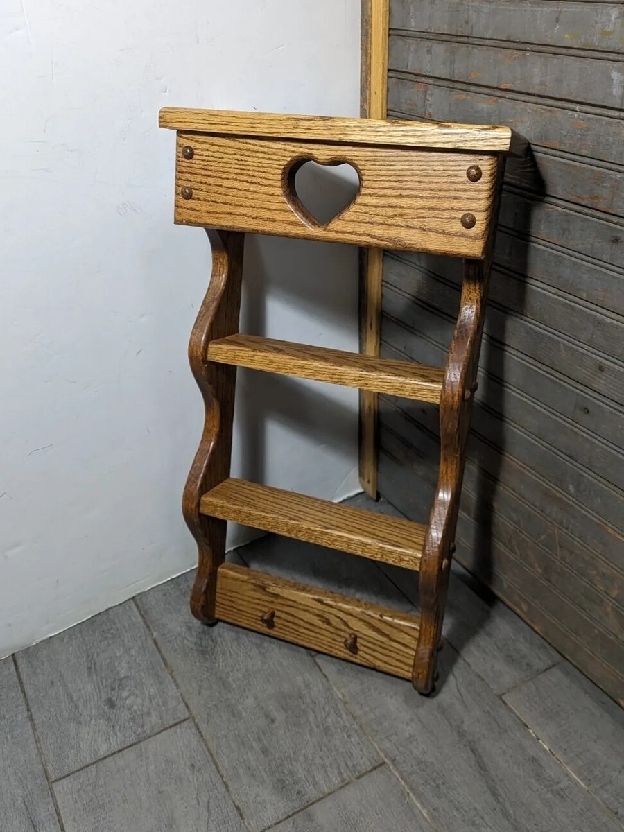 Vintage Wood Wall Shelf Vintage Hanging Cabinet, Wooden Wall Shelf,