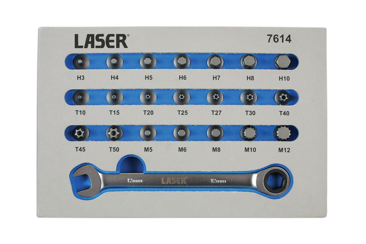 Laser Tools Low Profile Bit Set 22pc 7614 | eBay