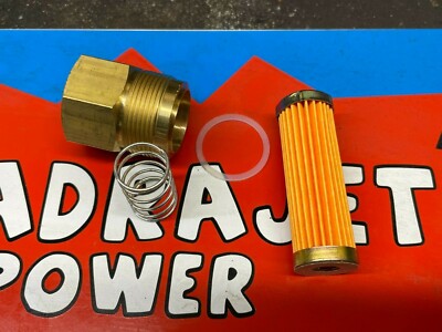 Quadrajet fuel filter housing inlet kit. 72 and later Long Filter ...