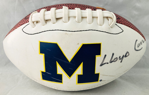 Michigan Wolverines Mini College Football Signed by Lloyd Carr Former ...