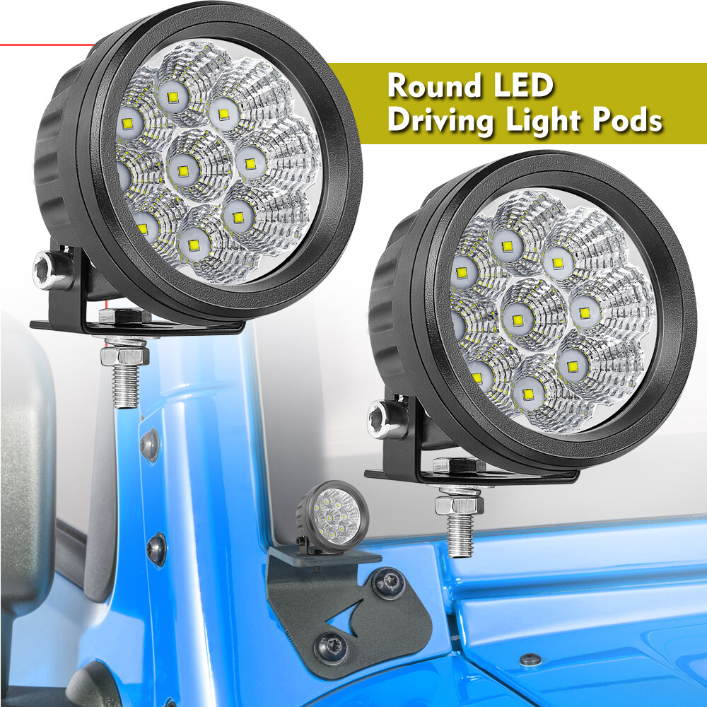 2x 3.5" Round LED Off Road Drivng Lights Fog Work Headlights Pods Truck ...