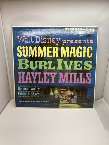 Walt Disney SUMMER MAGIC Burl Ives Hayley Mills LP Buena Vista RECORD ...