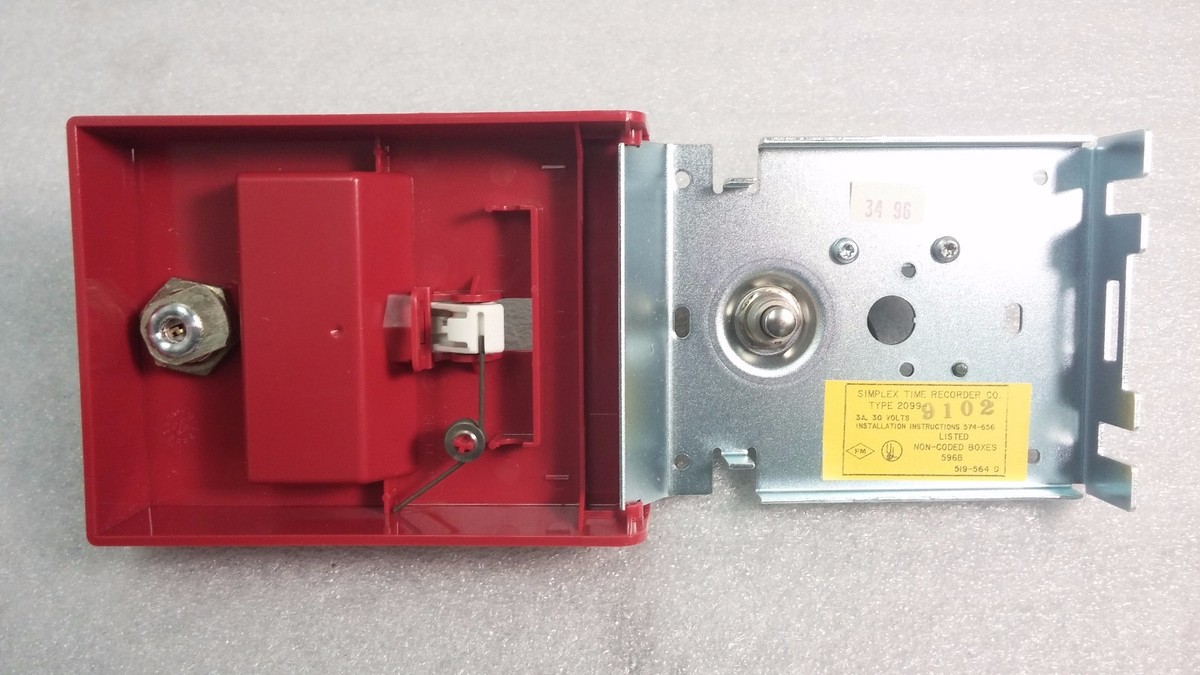 Simplex 425130 3a 30 V Fire Alarm Pull Station No Break Simplex Fire