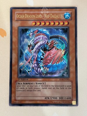 Yugioh, Ocean Dragon Lord - Neo Daedalus, SD4-EN001, 1st Ed., Ultra ...