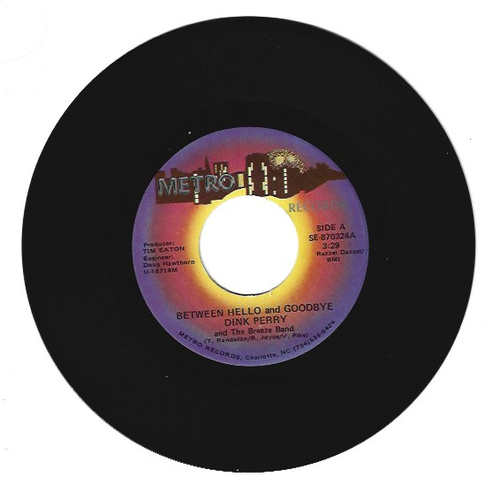 70'S SOUL 45 RPM - DINK PERRY ON METRO RECORDS "BETWEEN HELLO AND ...