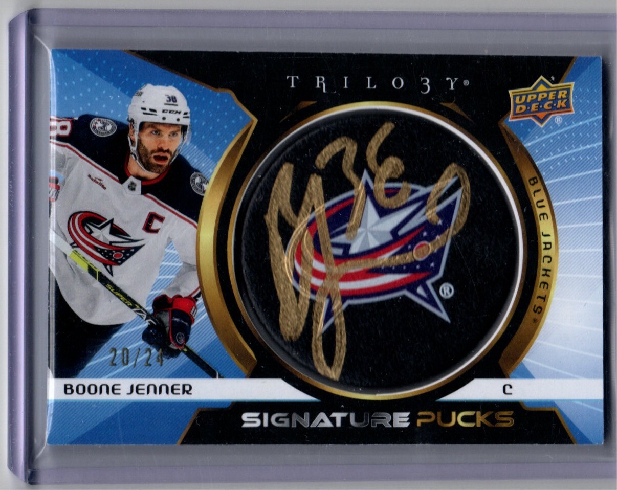2023-24 Upper Deck Trilogy #SP-BJ Boone Jenner Signature Pucks Team ...