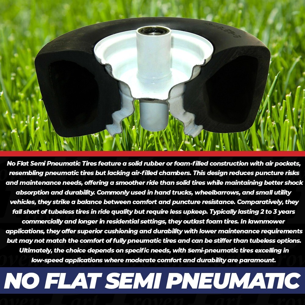 FLAT PROOF TIRE WHEEL 410/350-4 W/ BEARING FITS VELKE X2 72310001 15041 ...
