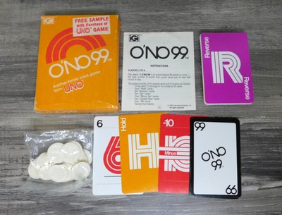 Vintage O'NO 99 Card Game COMPLETE 1980🎴🃏 | eBay