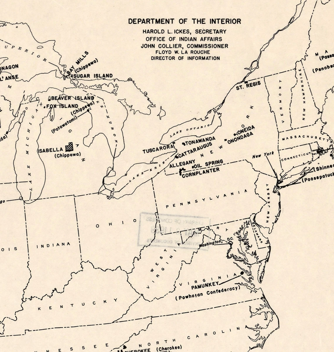 Early Settlements Map