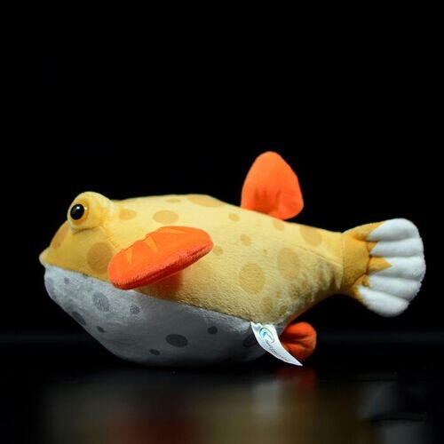 23cm Pufferfish Plush Doll Stuffed Sea Animal Fish Toy Soft Kids Xmas Gift | eBay