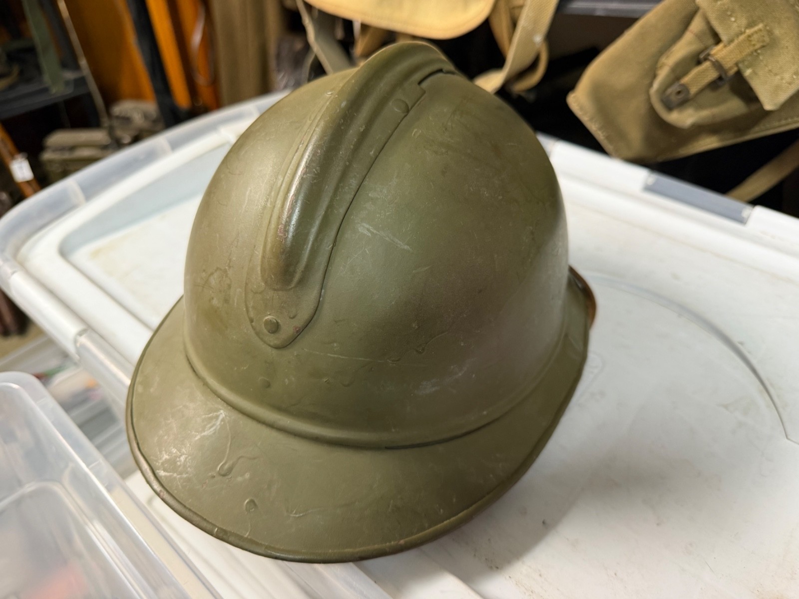 WWII FRENCH M1926 INFANTRY COMBAT FIELD HELMET & LINER-LARGE-XLARGE | eBay
