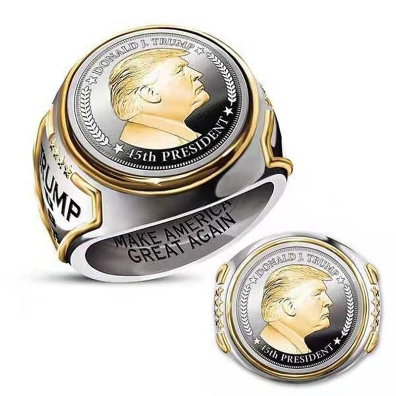 European and American Personality US President Trump Two tone Hip Hop ...