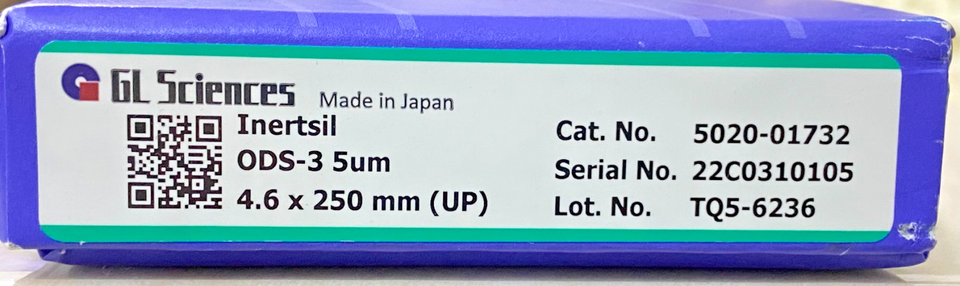 HPLC Column Inertsil ODS-3 HPLC Column, 5 µm, 250 x 4.6 mm (UP), 5020 ...