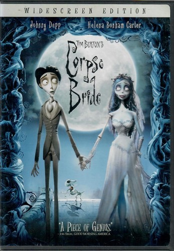 CORPSE BRIDE DVD. Tim Burton 2005 Widescreen Edition, Johnny Depp. VG+ ...