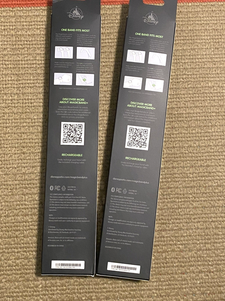 Disney Mickey Mouse And Walt Magic Band Plus Unlinked New HTF NIOB | eBay