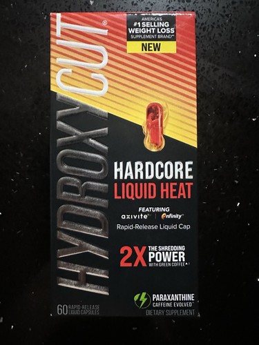 Hydroxycut Hardcore Liquid Heat Weight Loss Pills (60 Capsules) Exp 8/ ...