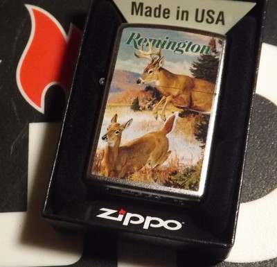 Zippo Remington "Flying Targets" Buck Deer Hunting New Org Box Hard to ...