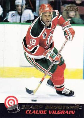 #14 Claude Vilgrain - New Jersey Devils - 1992-93 Score Canadian ...