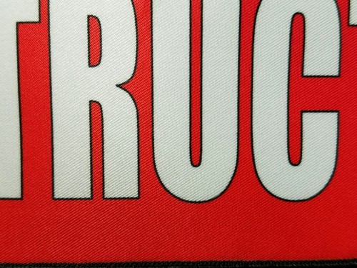 3x8" INSTRUCTOR RED HOOK VEST PATCH POLICE MILITARY CONTRACTOR CHP CC ...