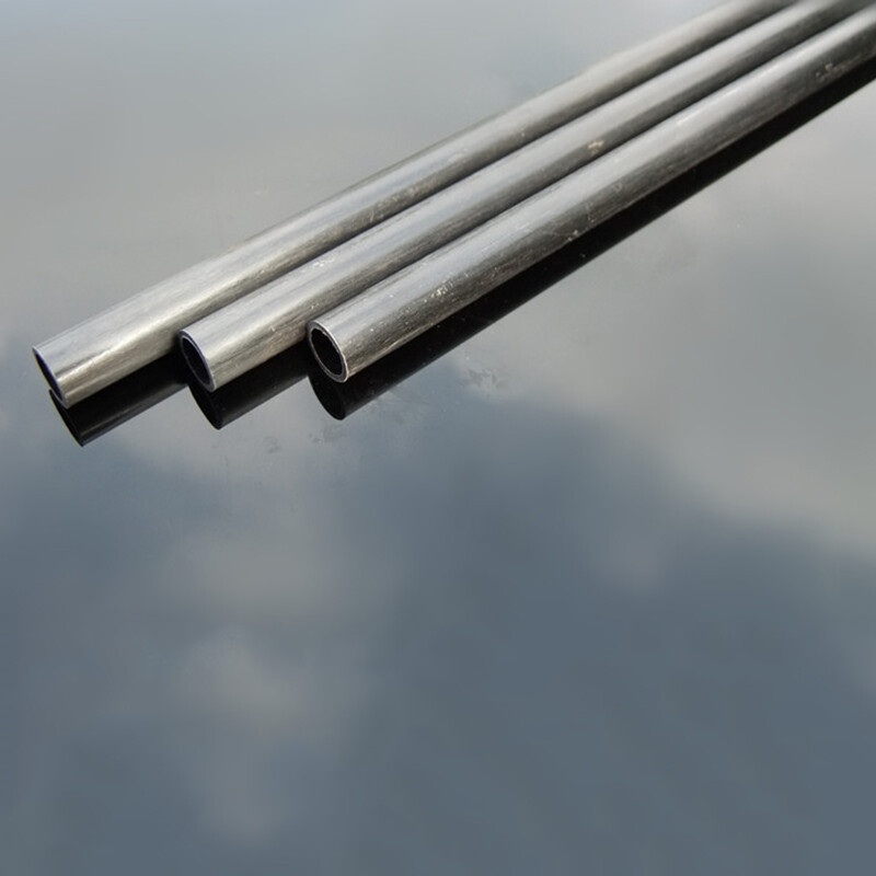 Black Carbon Fiber Round Tube Pipe Rod 200mm OD 2-10mm Aircraft RC ...