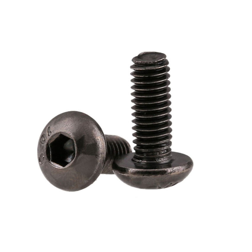 Button Pan Head Hex Socket Cap Screws Allen Bolts M2.5 M3 - M6 10.9 ...
