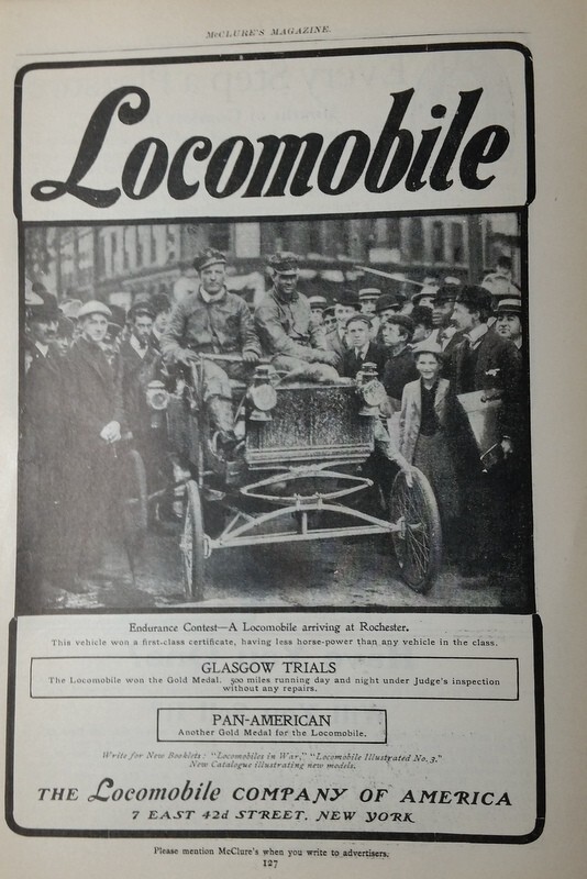 c1901 Locomobile Auto Advertising Arriving at Rochester Magazine ad | eBay