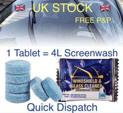 25 X Screen Wash Windscreen Washer Fluid Concentrated Tablet - 1 Tab ...