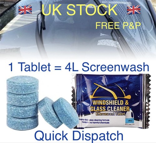 25 X Screen Wash Windscreen Washer Fluid Concentrated Tablet - 1 Tab ...