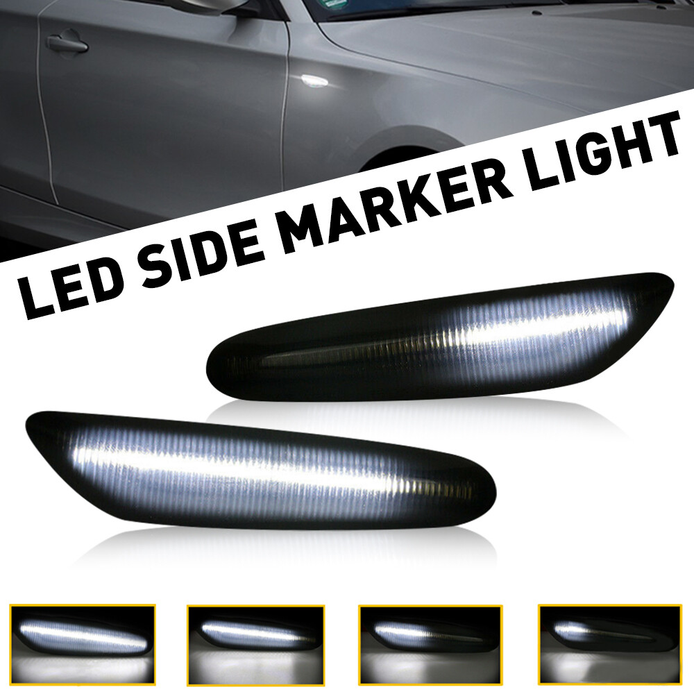Front Sequential LED Side Marker Signal Lights For BMW E82 E88 E46 E90 ...