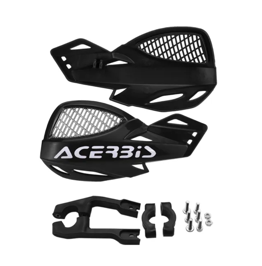 Acerbis BLACK MX Universal Motocross Dirt Bike Hand Guards 22mm Pit ...