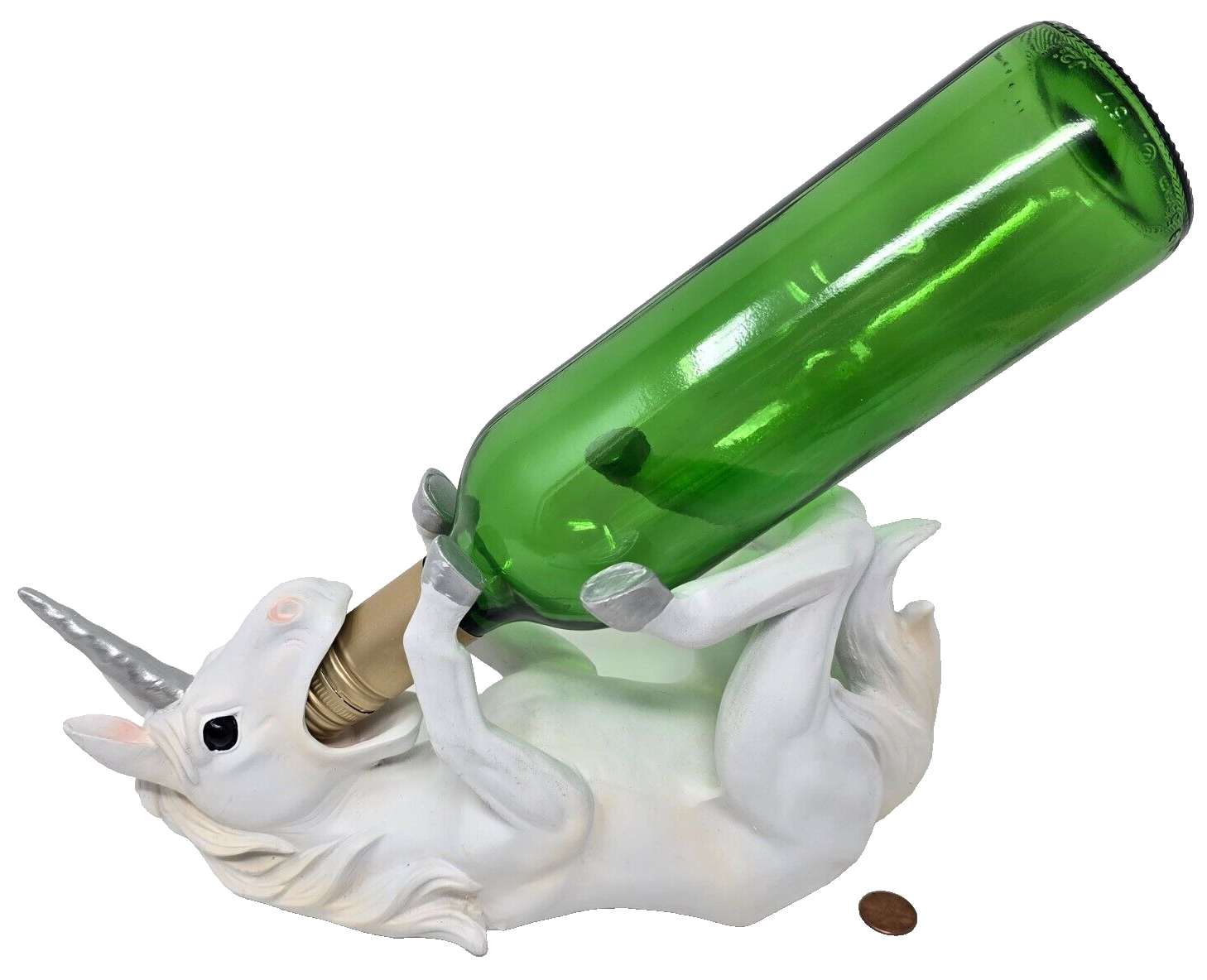 Unicorn Sacred Purity Wine Bottle Holder Caddy Kitchen Figural Decor ...