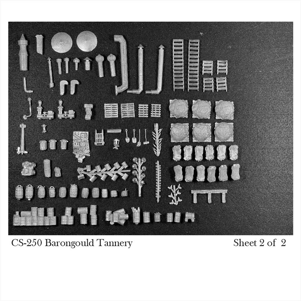 Fine Scale Miniatures Barongould Tannery Complete Casting Set [castings ...