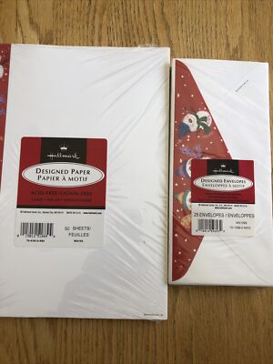 Christmas Stationery Letter Hallmark Printer Paper Snowmen 50 sheets ...