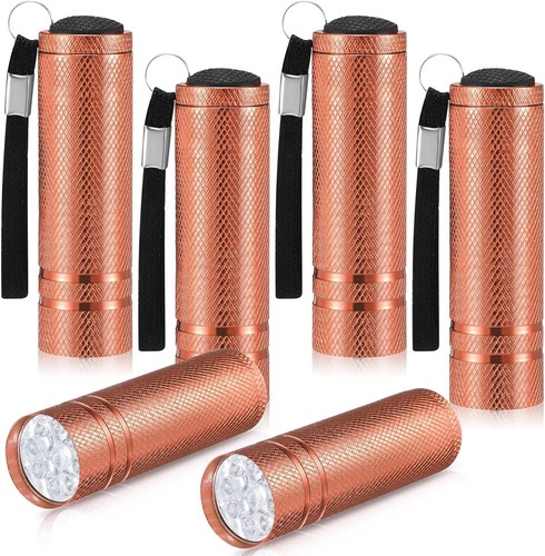 6 Pack Mini Flashlights Bulk, Bright Aluminum Handheld Flash Lights ...