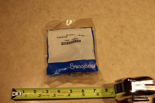 BAG OF 20 SWAGELOK SS-1213-1 STAINLESS STEEL FERRULES FRONT 3/4" TUBE ...