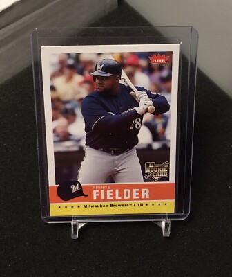 Prince Fielder Rookie 2006 Fleer Tradition card 40 Milwaukee Brewers RC ...