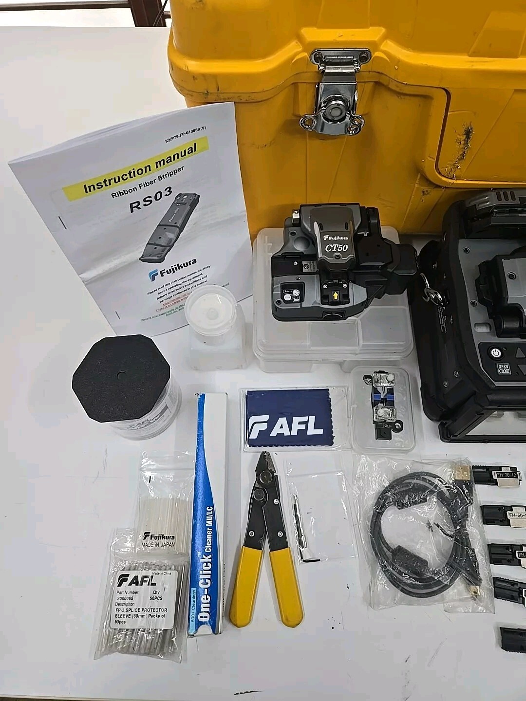 AFL Fujikura 90R Ribbon Fusion Splicer Kit; CT-50; RS-03; | eBay
