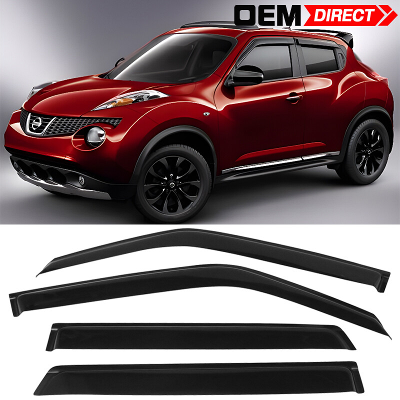 Fits 11-17 Nissan Juke 4PCS Tape-On Window Visors Rain Windshield ...